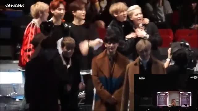 ریکشن Got7 و twice و shinee و bts به اجرای jyp در mama2015 - نماشا