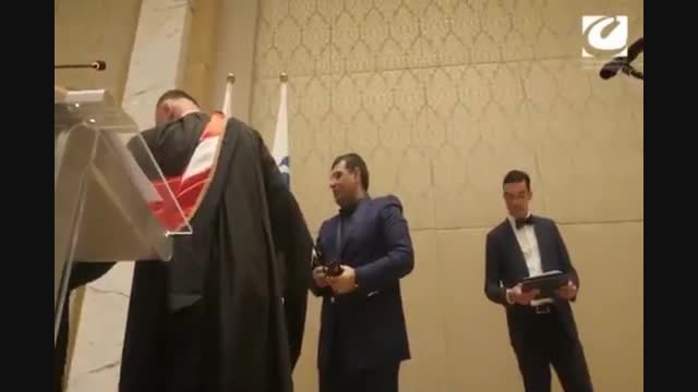 مراسم تجلیل از پروفسور محمدشریف ملک زاده و اعطاى دکتراى افتخارى توسط